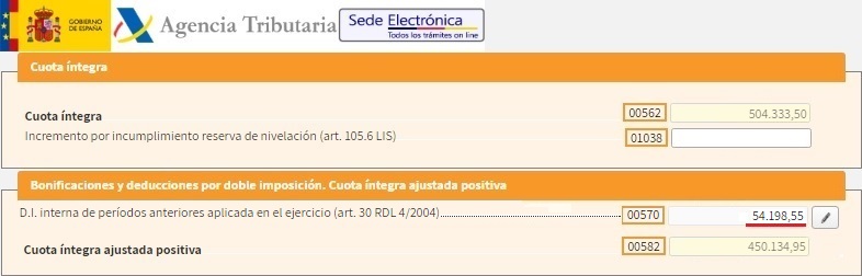 SuperContable.com - Casilla 570 Modelo 200 Impuesto sobre Sociedades ... SuperContable.com - Casilla 570 Modelo 200 Impuesto sobre Sociedades ...