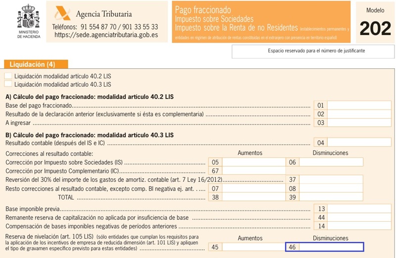 SuperContable.com - Casillas 46 y 52 modelo 202 del pago fraccionado ... SuperContable.com - Casillas 46 y 52 modelo 202 del pago fraccionado ...
